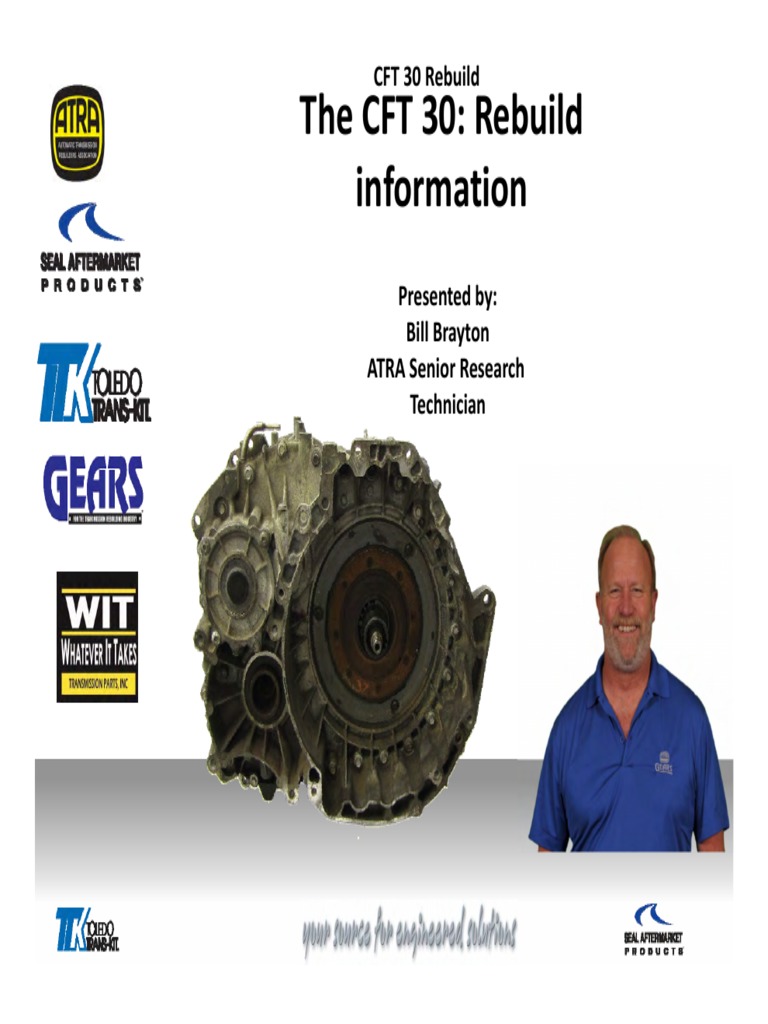 CFT30 Rebuild | PDF | Pump | Screw