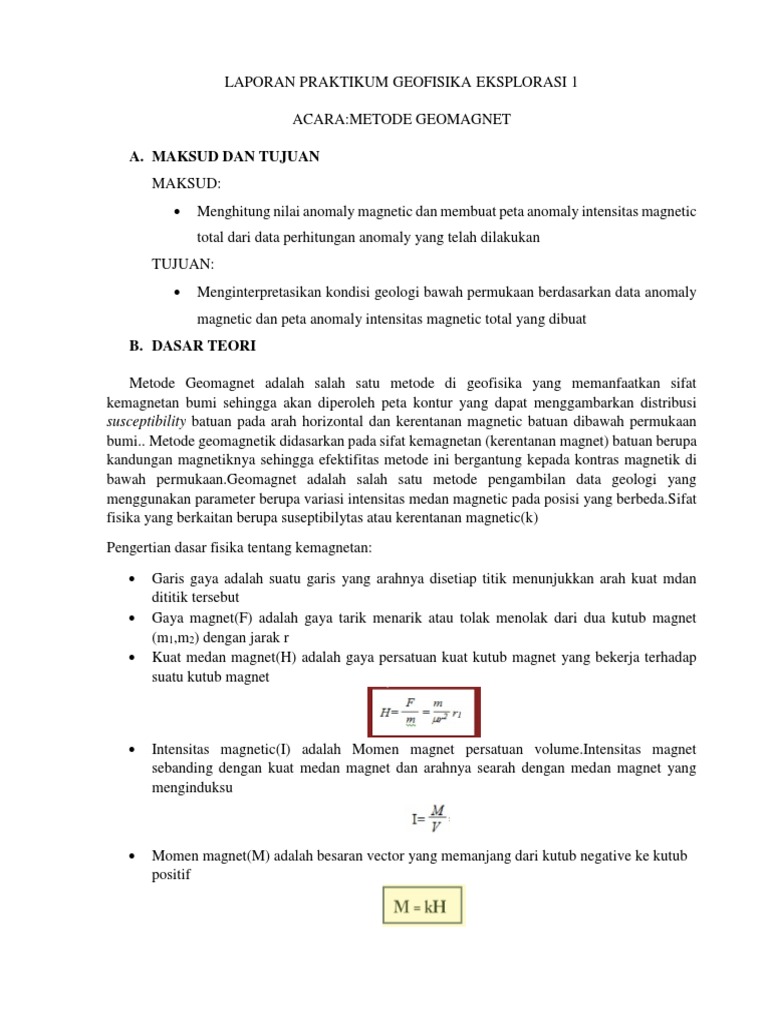 Metode Geomagnetik | PDF