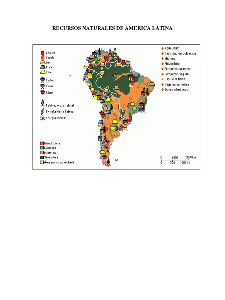 Recursos Naturales de America Latina | PDF