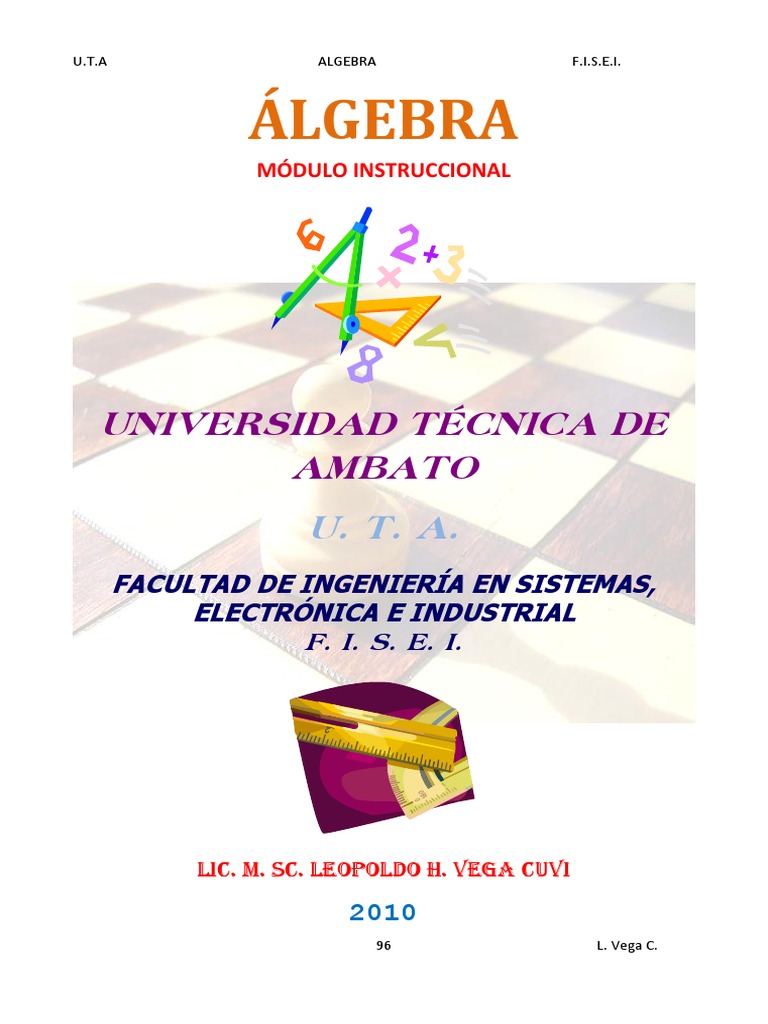 Algebra c3 Tecnicismo Algebraico | PDF | Número primo | Combinatoria