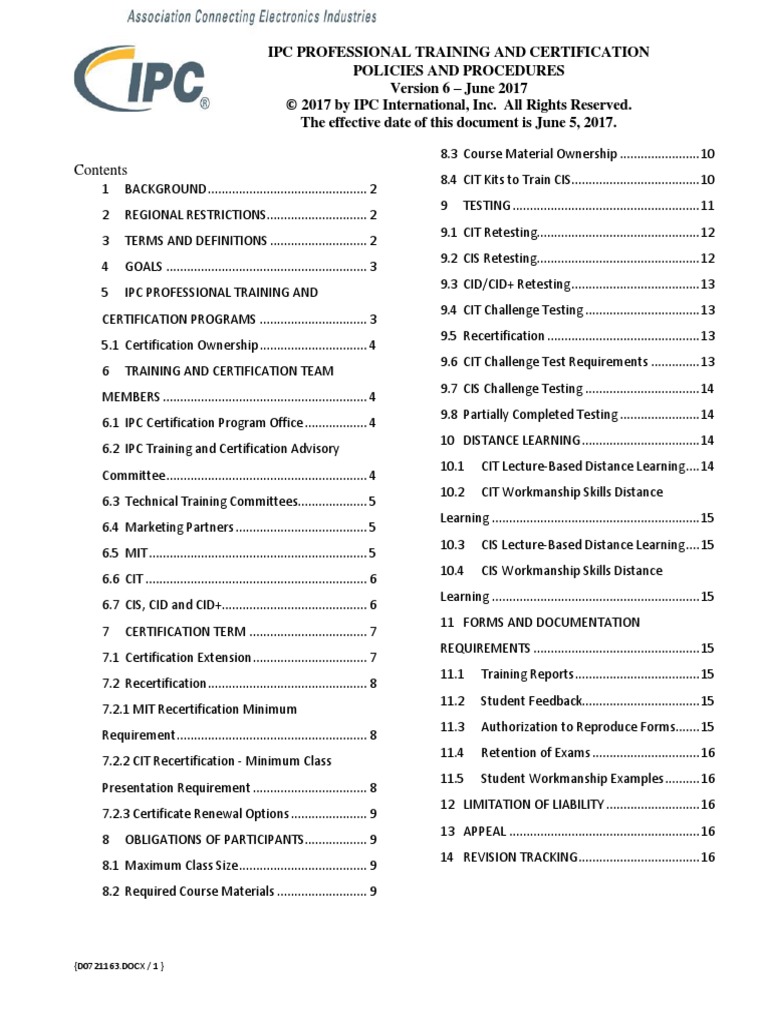 ProfTrainCertPolicy PDF | PDF | Professional Certification | Test ...