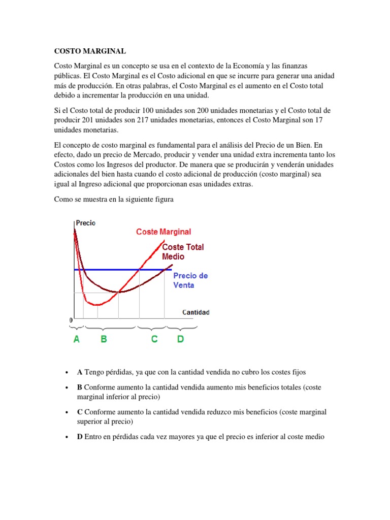 Costo Marginal | Beneficio (economía) | Costo