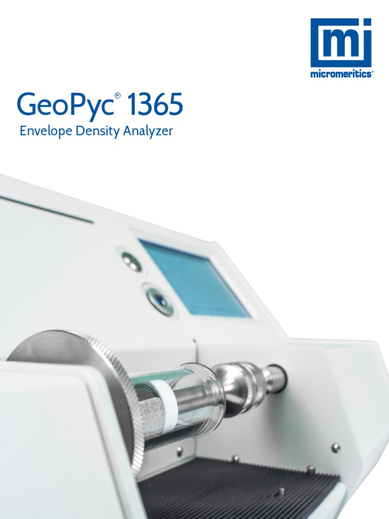 Geopyc-1365 Brochure 2017 | PDF | Density | Porosity