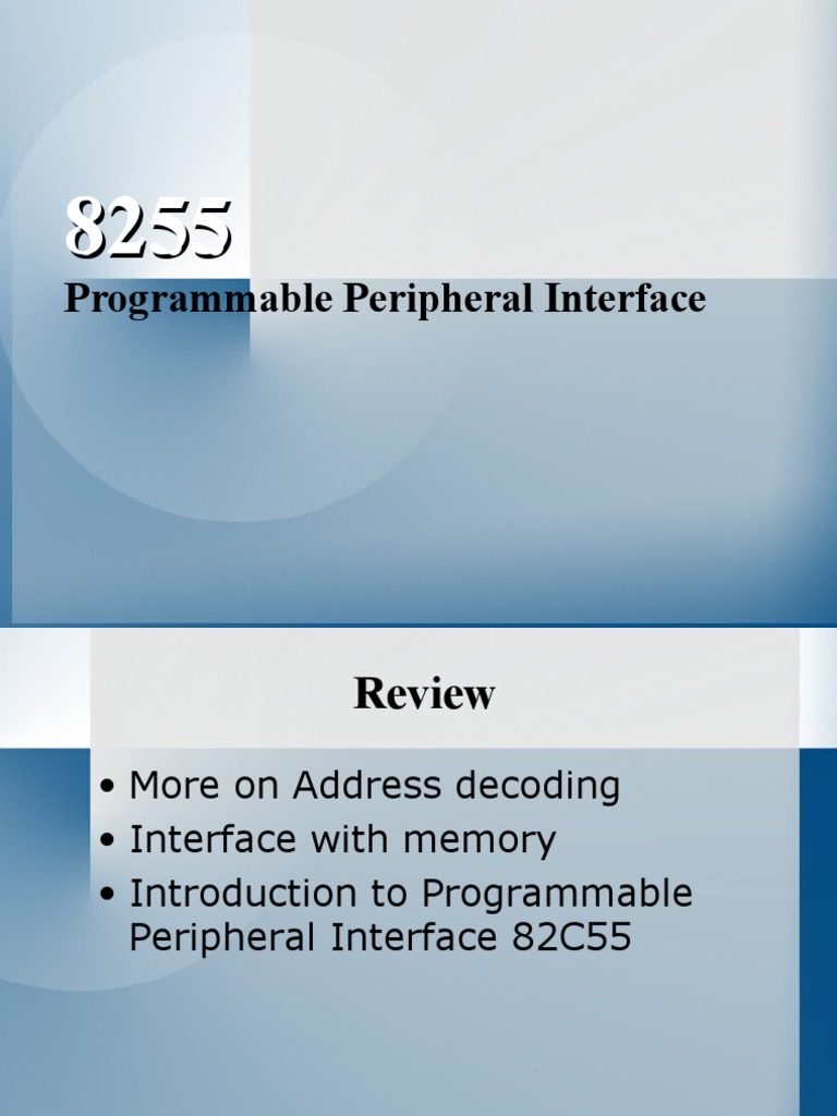 Programmable Peripheral Interface | PDF | Input/Output | Computer Engineering