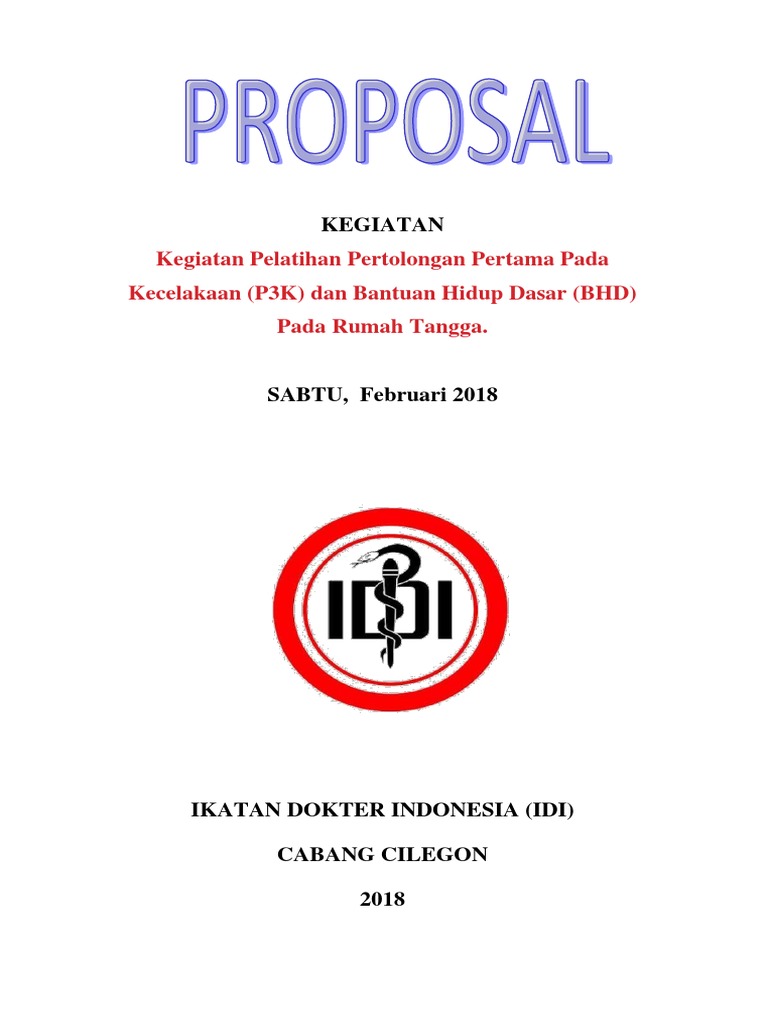 PROPOSAL P3K Dan BHD Pada Rumah Tangga | PDF