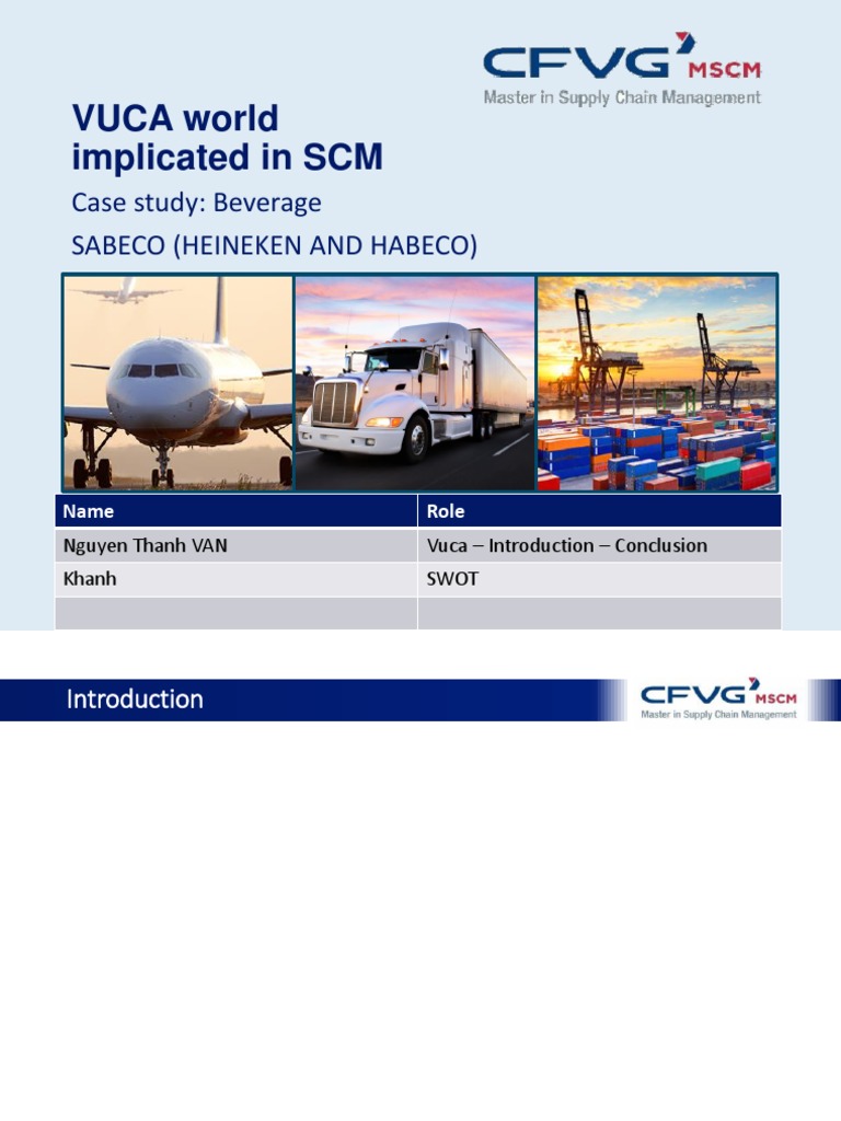 Vuca World Implicated Into SCM (SWOT) | PDF | Swot Analysis | Beer