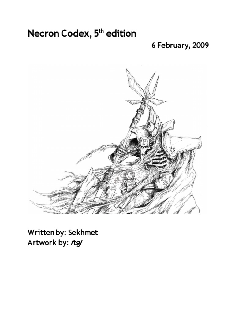 Necron Codex 7feb09 | PDF