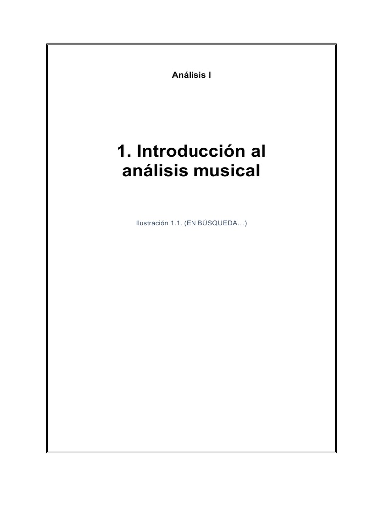 Introducción Al Análisis Musical | PDF | Ritmo | Armonía