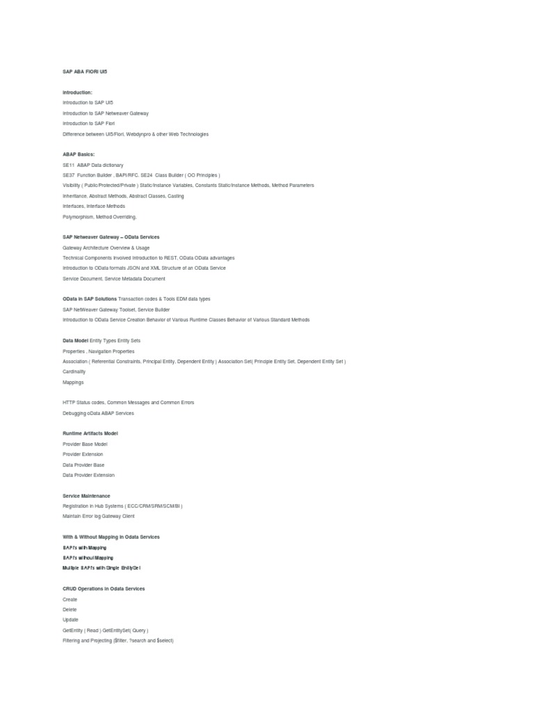 Sap Aba Fiori Ui5 | PDF | Html Element | Cascading Style Sheets