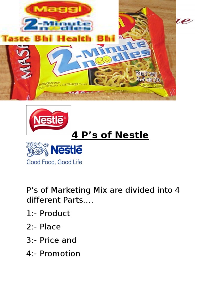 Nestlé Marketing Mix Overview | PDF | Nestlé | Chocolate