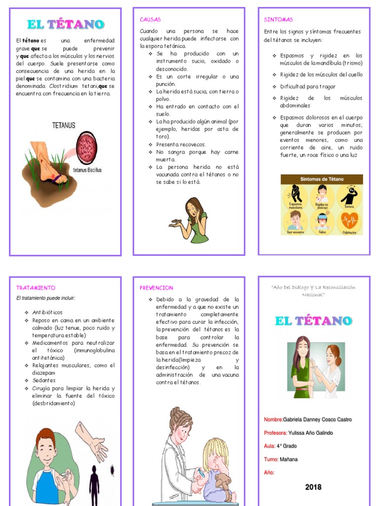 Prevención y tratamiento del tétanos | PDF | Herida | Rtt