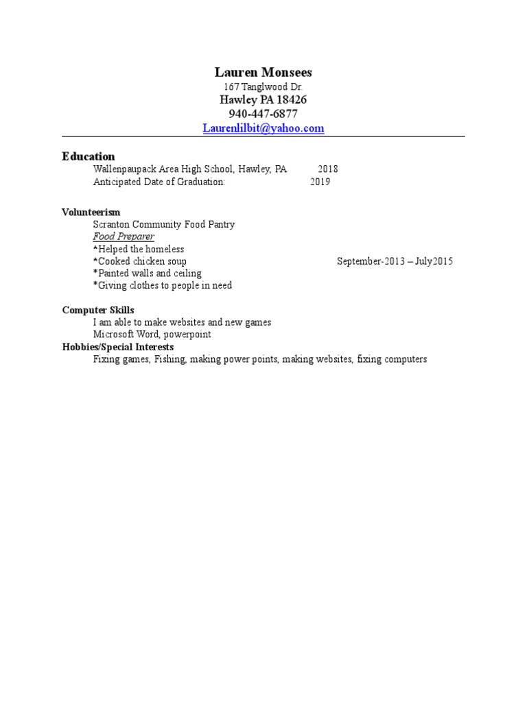 Sample Resume 2 | PDF