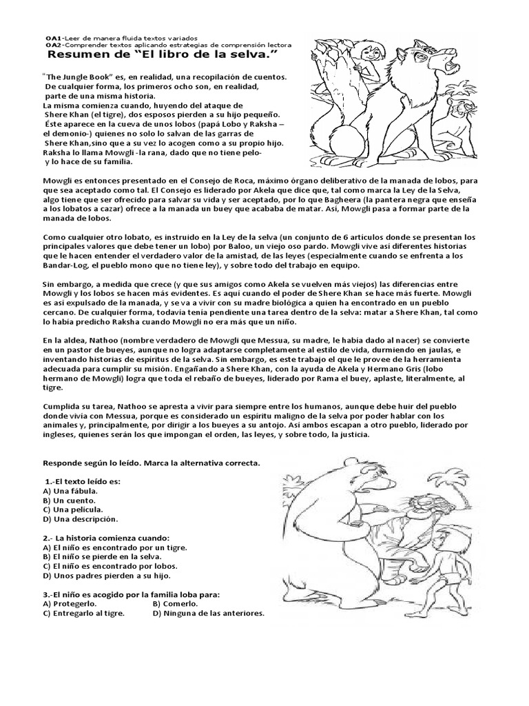 Resumen de El Libro de La Selva | PDF | El libro de la selva