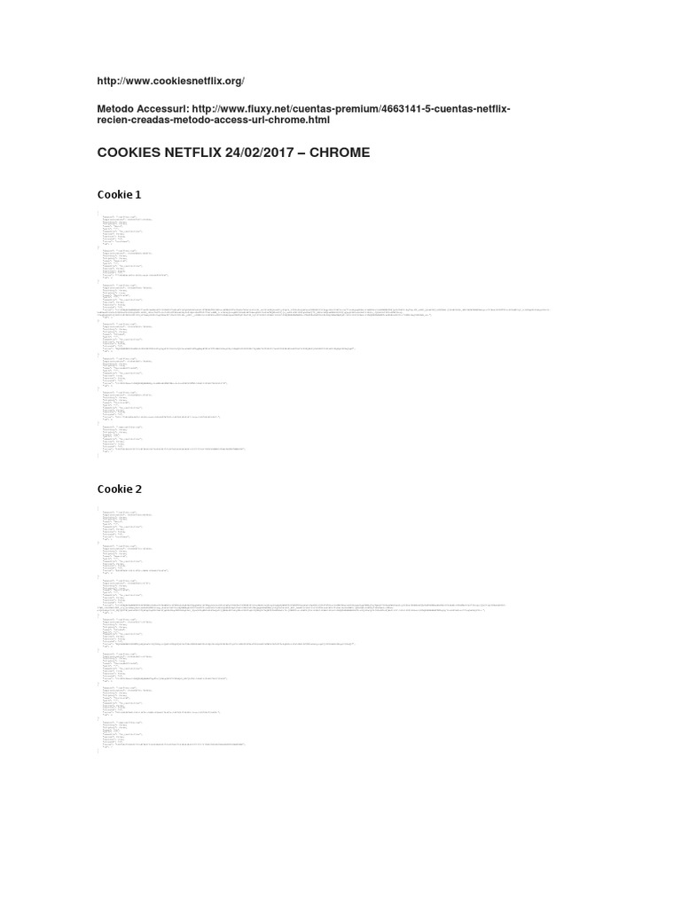 Cookies Netflix | PDF | Http Cookie | Cybercrime