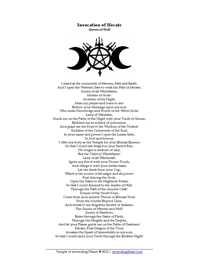 Invocation of Hecate | PDF Invocation of Hecate | PDF