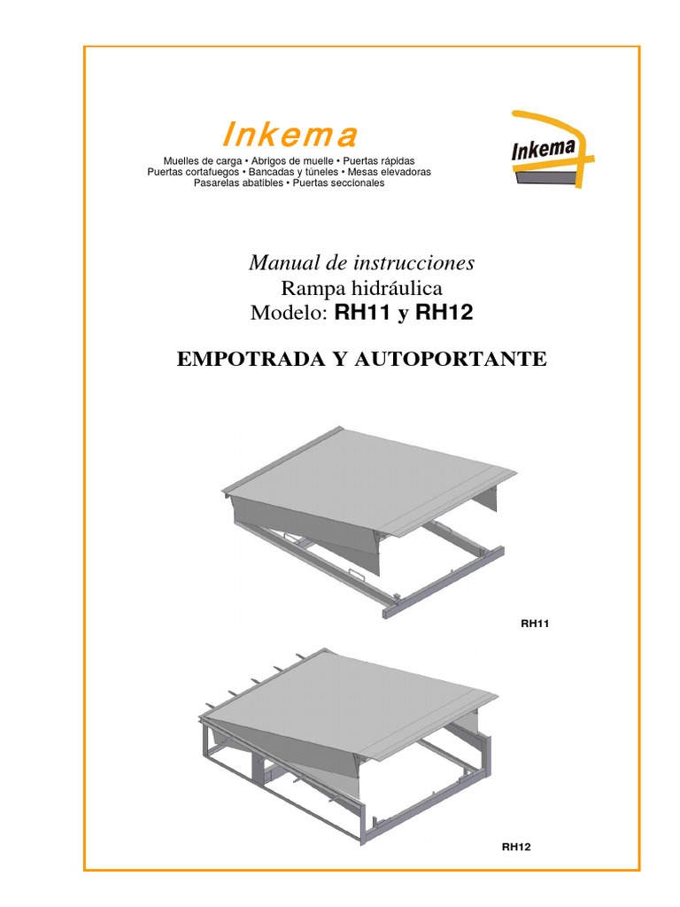 Manual de Instrucciones Rampa RH11/RH12 | PDF | Ingeniería mecánica ...