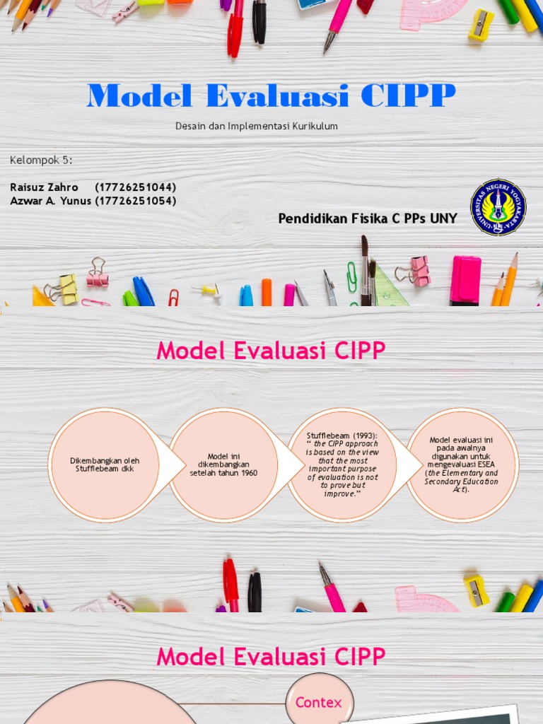 Model Evaluasi CIPP-1 | PDF