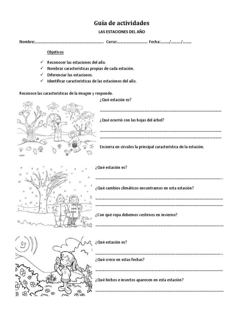 Estaciones Del Año | PDF | Ciencias atmosféricas | Climatología