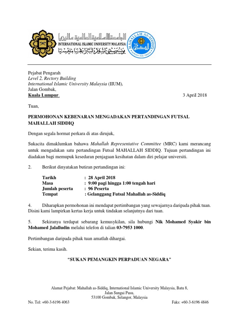 Surat Permohonan | PDF