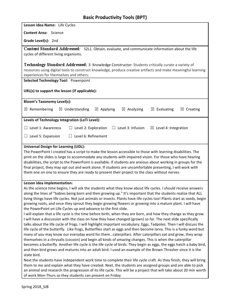 BPT Final Lesson | PDF | Pupa | Butterfly