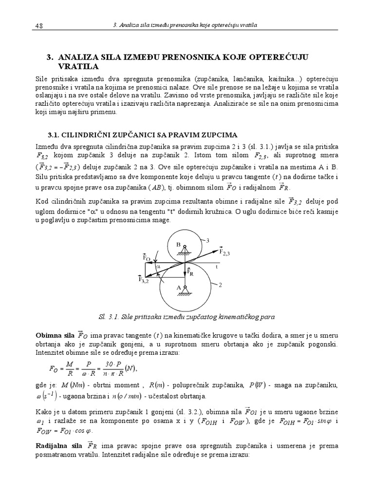 Analiza Sila Prenosnici | PDF