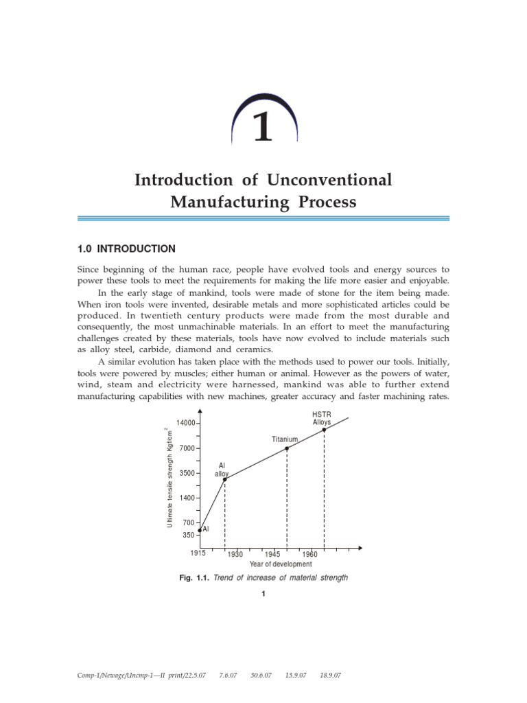 Unconventional Manufacturing Processes | PDF | Machining | Plasma (Physics)
