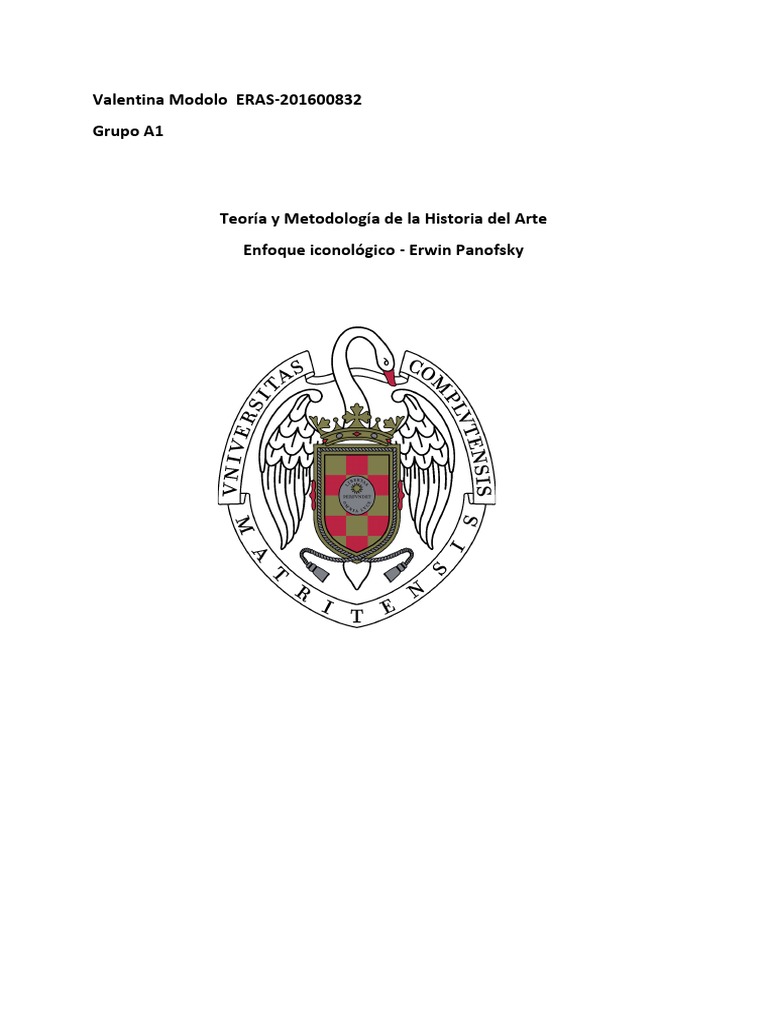 Erwin Panofsky y El Estudio Iconologico | PDF | Los símbolos ...
