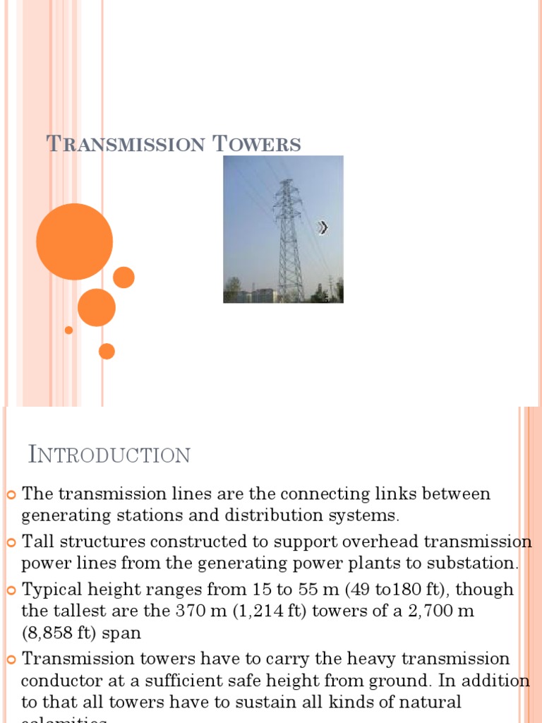 Tower | PDF | Electricity | Civil Engineering