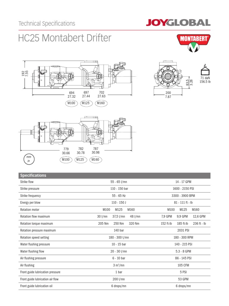 Hc25 Specification Sheet | PDF | Viscosity | Pressure