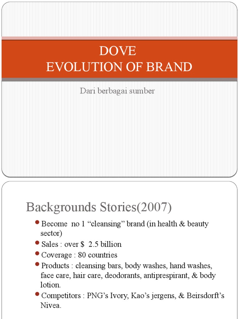 Dove Evolution of Brand: Dari Berbagai Sumber | PDF | Unilever ...