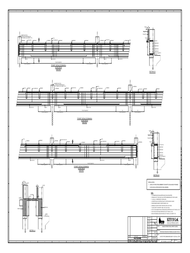 DETAILS OF RCC GUTTER AT+122.10m LVL. - R1 | PDF | Civil Engineering ...