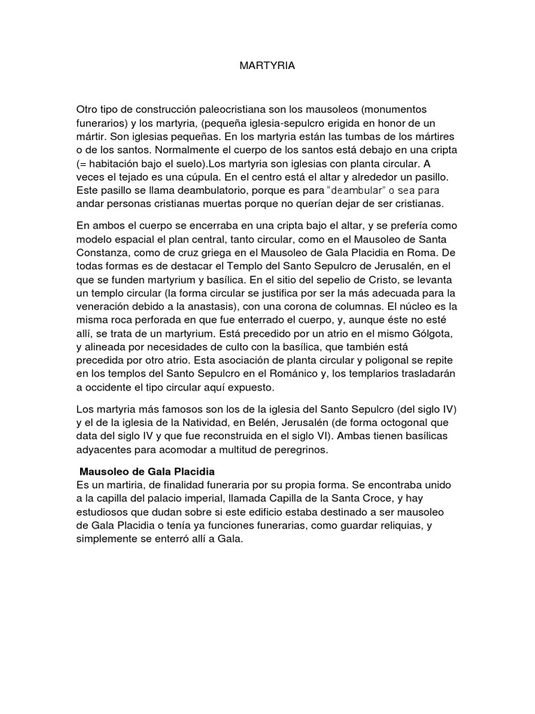 MARTYRIA | PDF | Iglesia (edificio) | Bóveda (Arquitectura)
