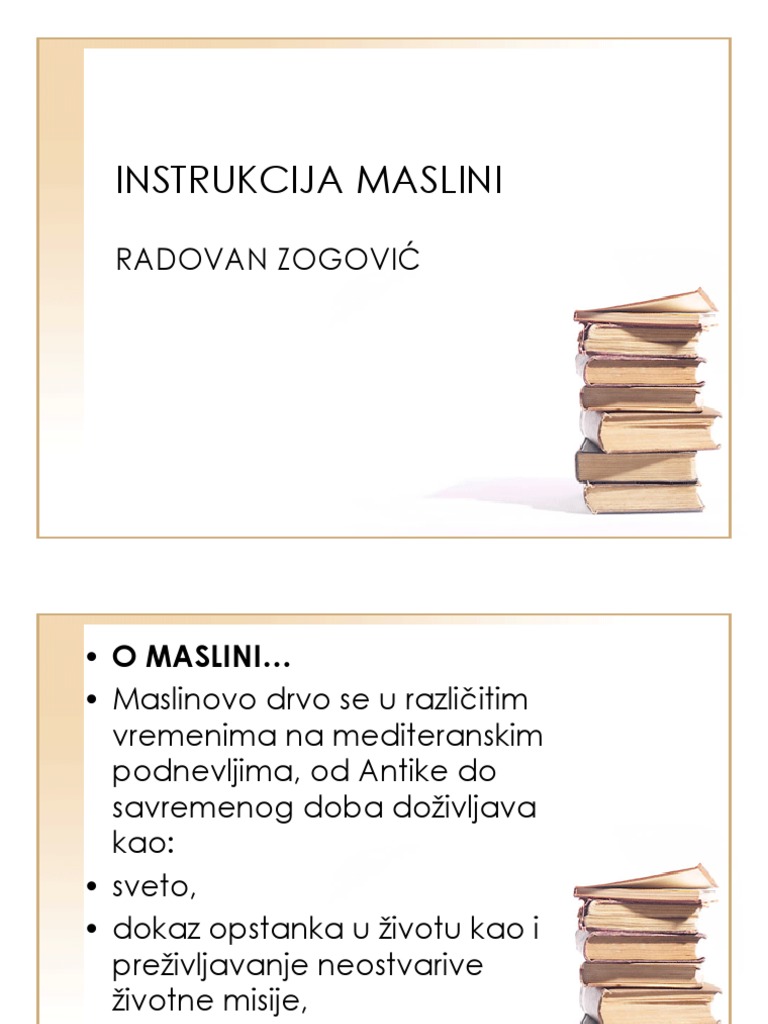 Instrukcija Maslini | PDF