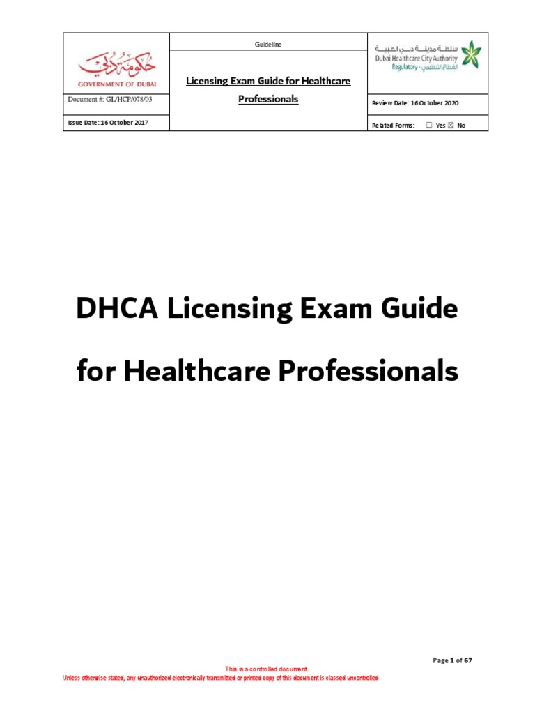 DHCA Licensing Exam Guide For Professionals | PDF | Cardiology | Radiology