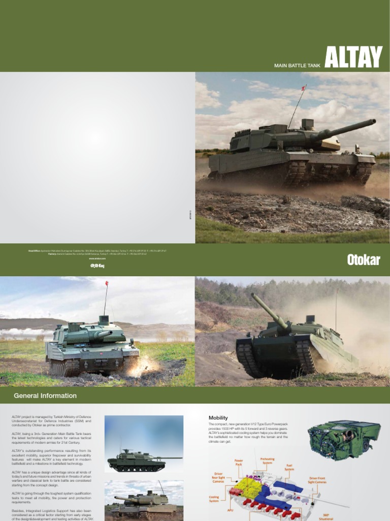 Altay Tank Info | PDF | Tracked Armoured Fighting Vehicles | Tanks