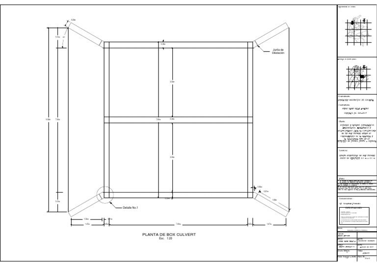 Box Culvert Doble 3.5x3.5-Plano 2 | PDF | Ingeniería estructural ...