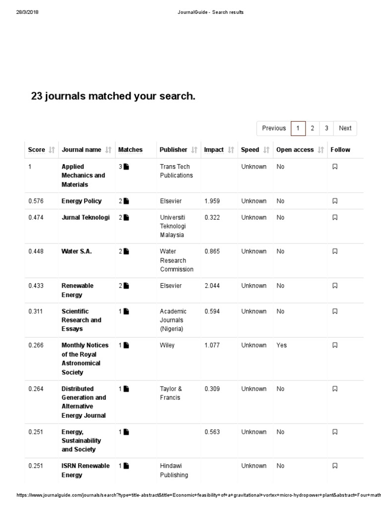 JournalGuide - Search Results | PDF | Elsevier | Science And Technology