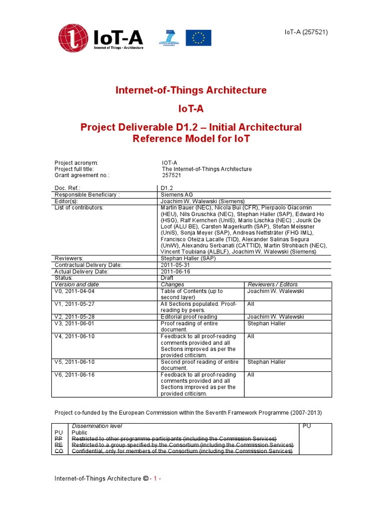 Internet-Of-Things Architecture Iot-A Project Deliverable D1.2 ...