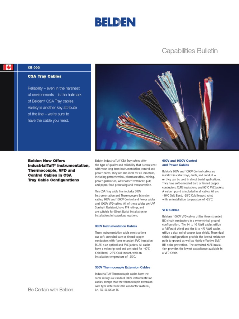 Variable Frequency Drive VFD Cable Solutions Brochure VFD Brochure ...