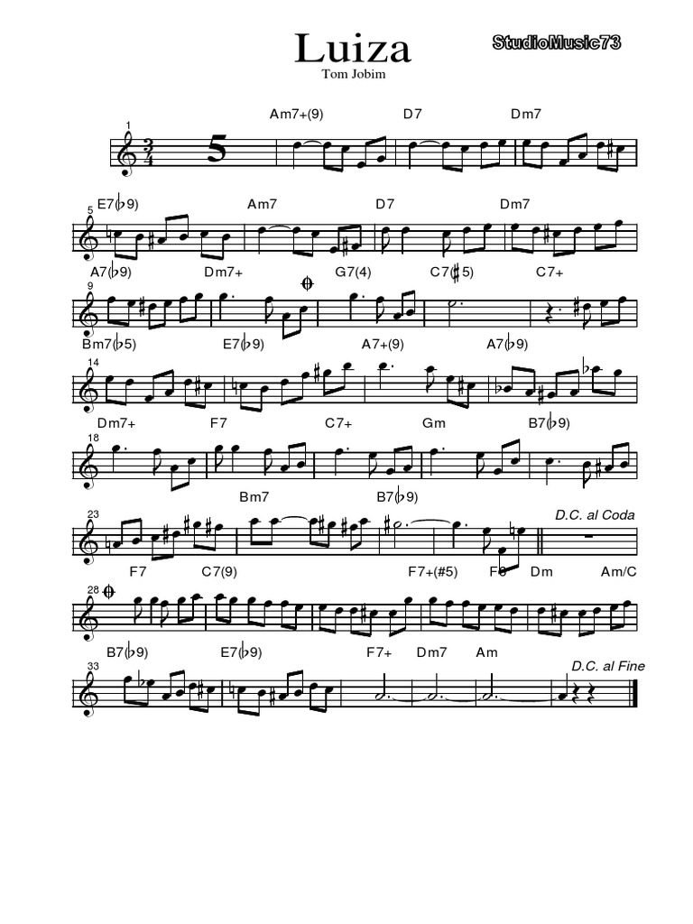 Tom Jobim - Luiza PDF | PDF