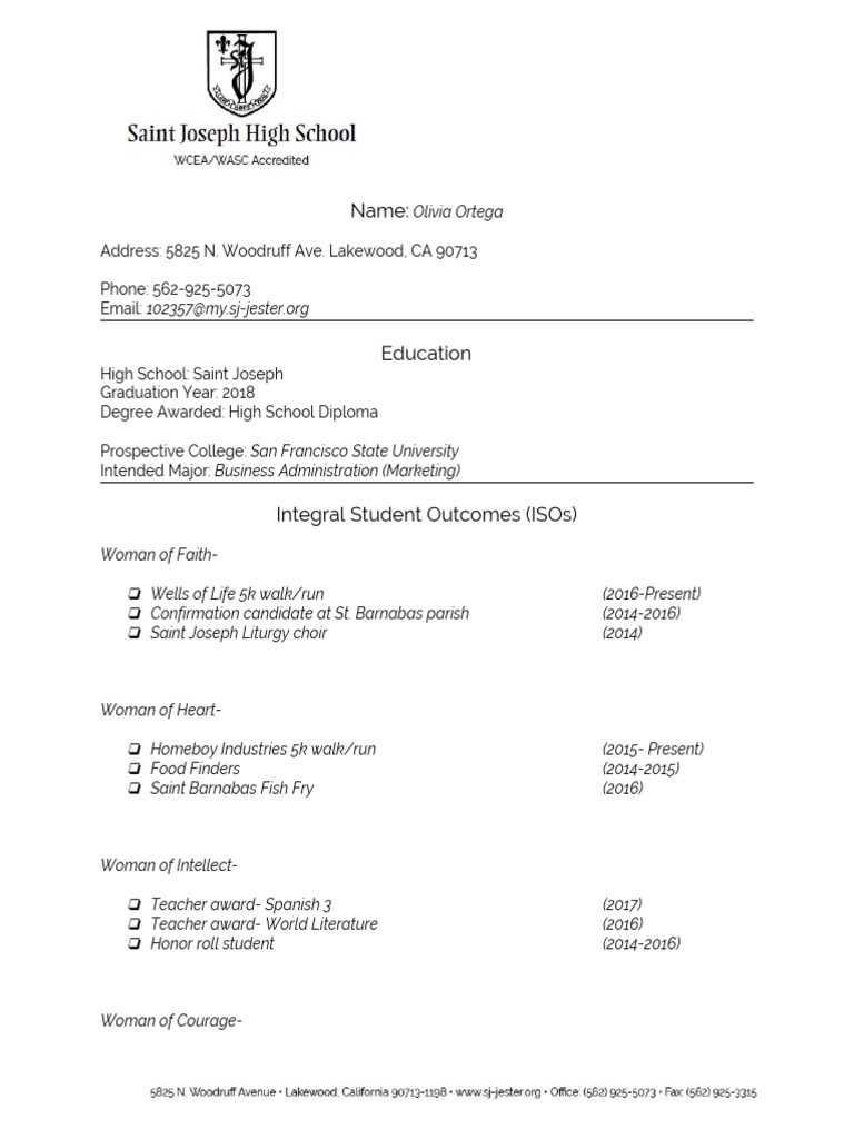 Isos Resume 2018 | PDF