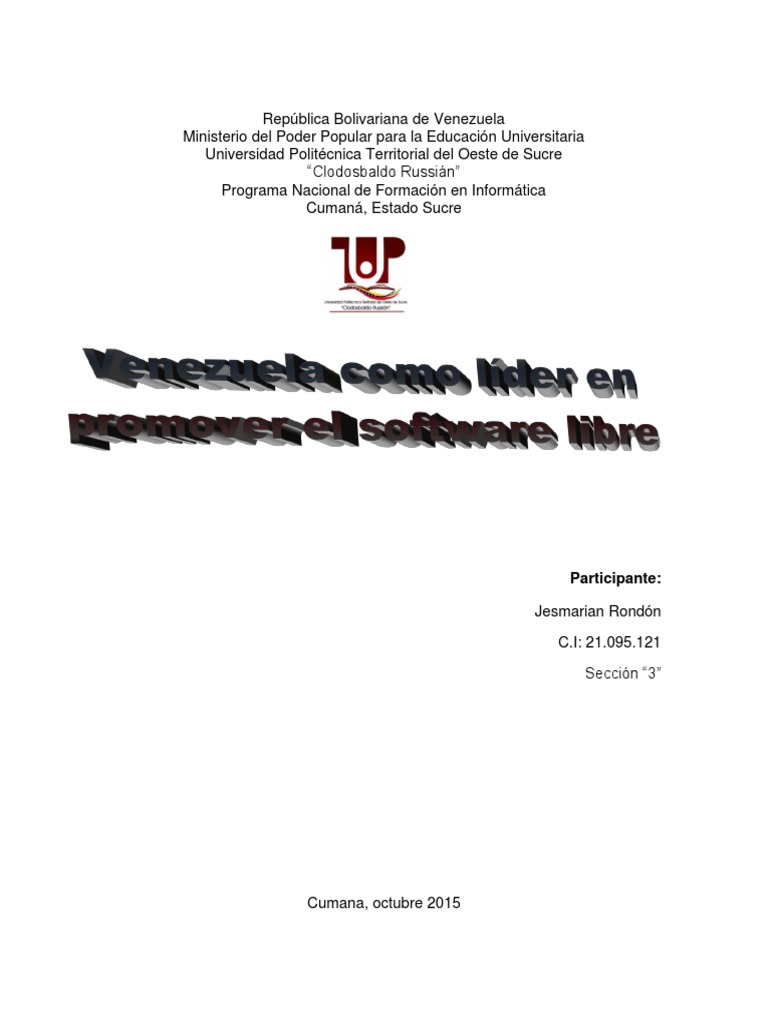 Venezuela y su apuesta por el software libre | PDF | Software libre | Software propietario