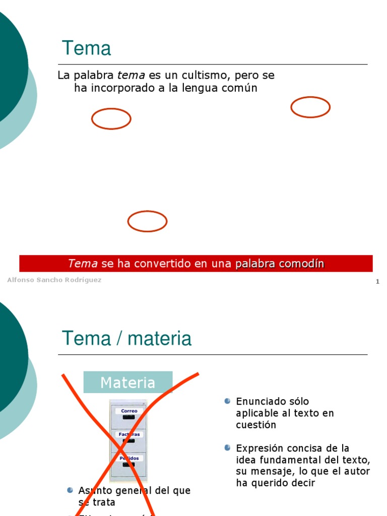 Análisis del Tema en Textos Literarios | PDF | Idiomas