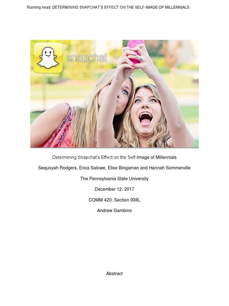 Research Report | PDF | Snapchat | Survey Methodology