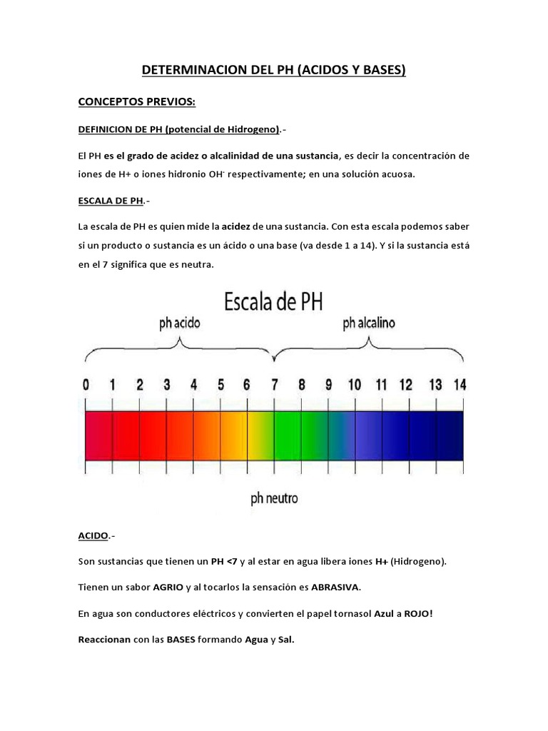 Determinacion Del PH | PDF | Ph | Organismos