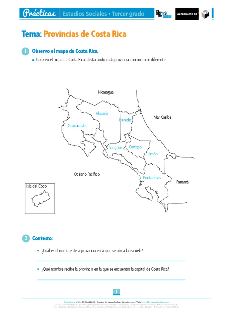 Explorando las provincias de Costa Rica | PDF | Costa Rica | Ciencias ...