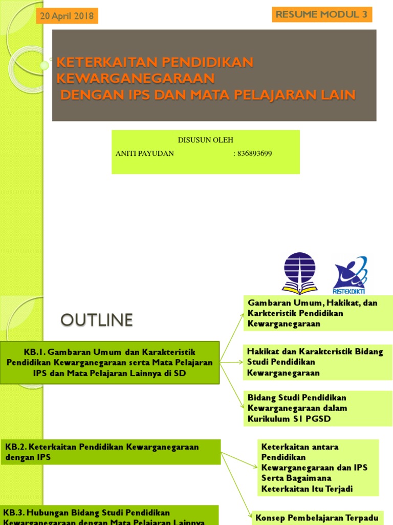 Keterkaitan Pendidikan Kewarganegaraan Dengan Ips Dan Mata Pelajaran Lain | PDF