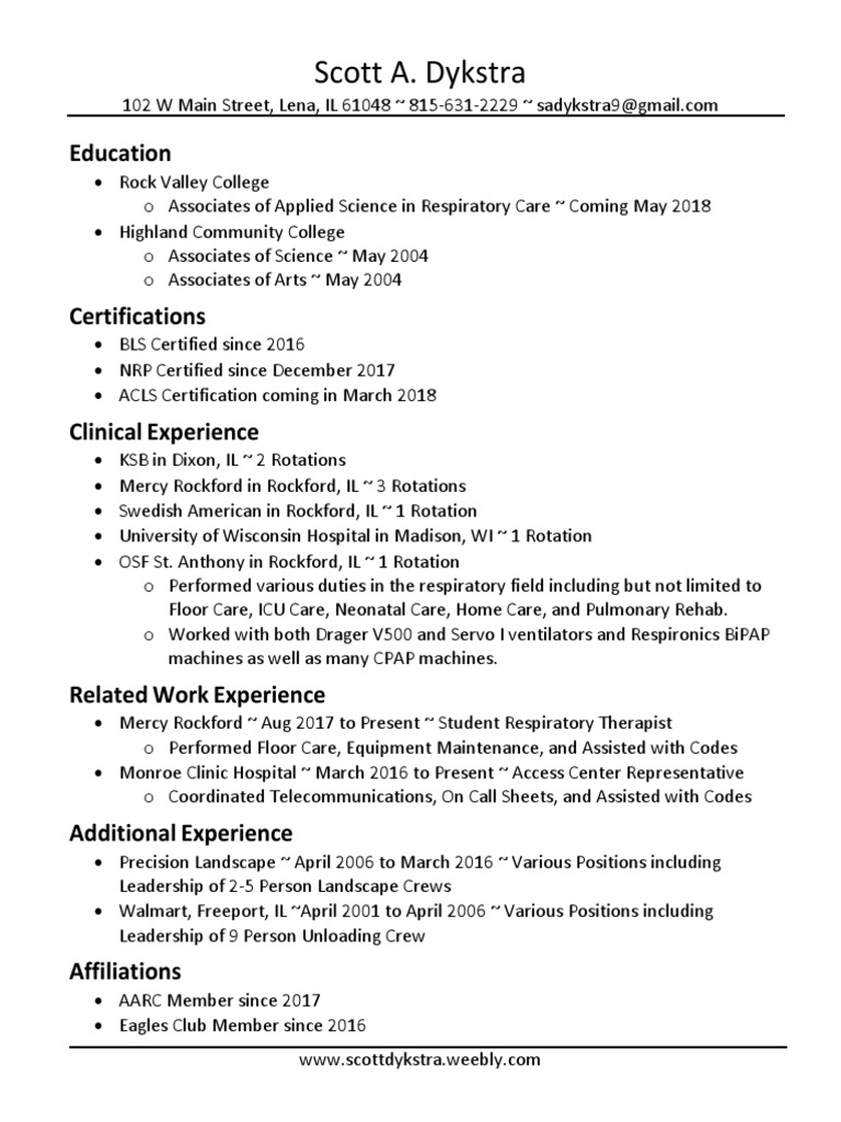 Resume 2018 | PDF