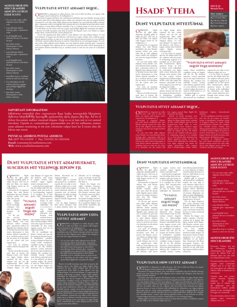 Political Newsletter Tabloid CS4 | PDF