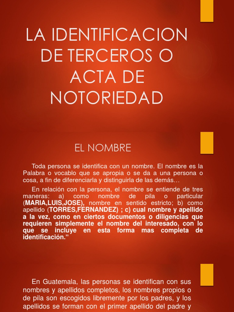 Identificacion de Terceros | PDF | Información del gobierno | Justicia